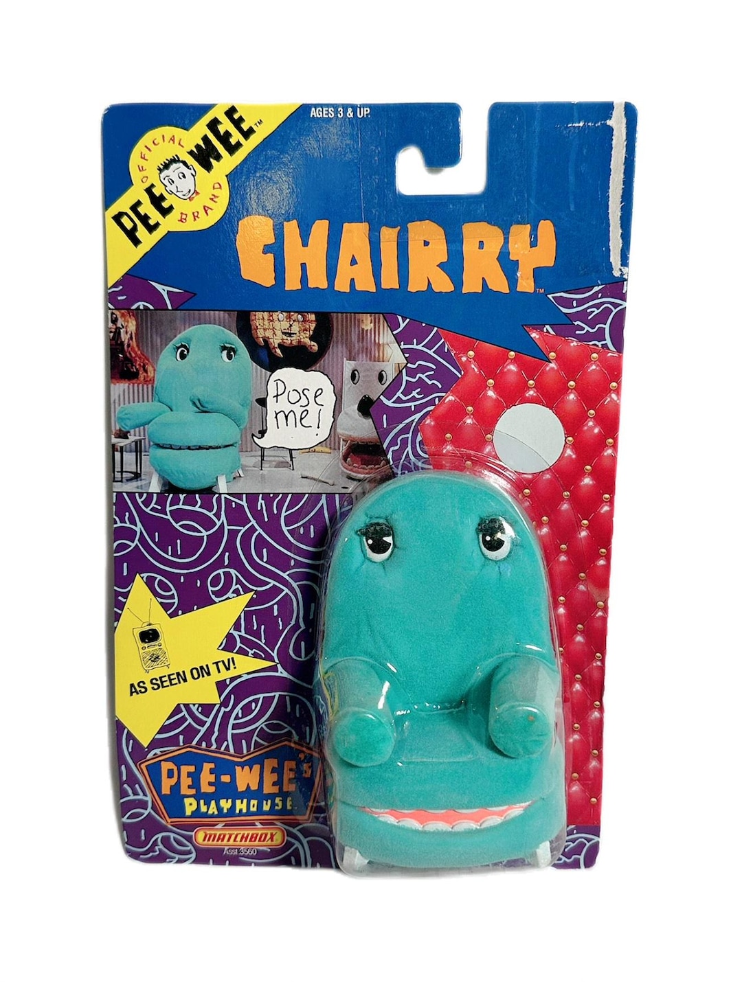 Vintage Chairry Pee-wee's Playhouse Action Figure – 1990 Matchbox – New ...