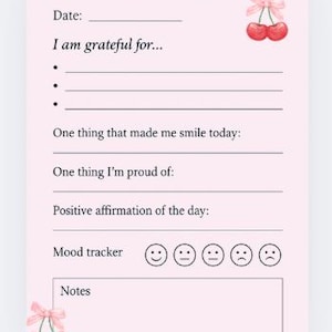 Gratitude Journal Printable - Etsy
