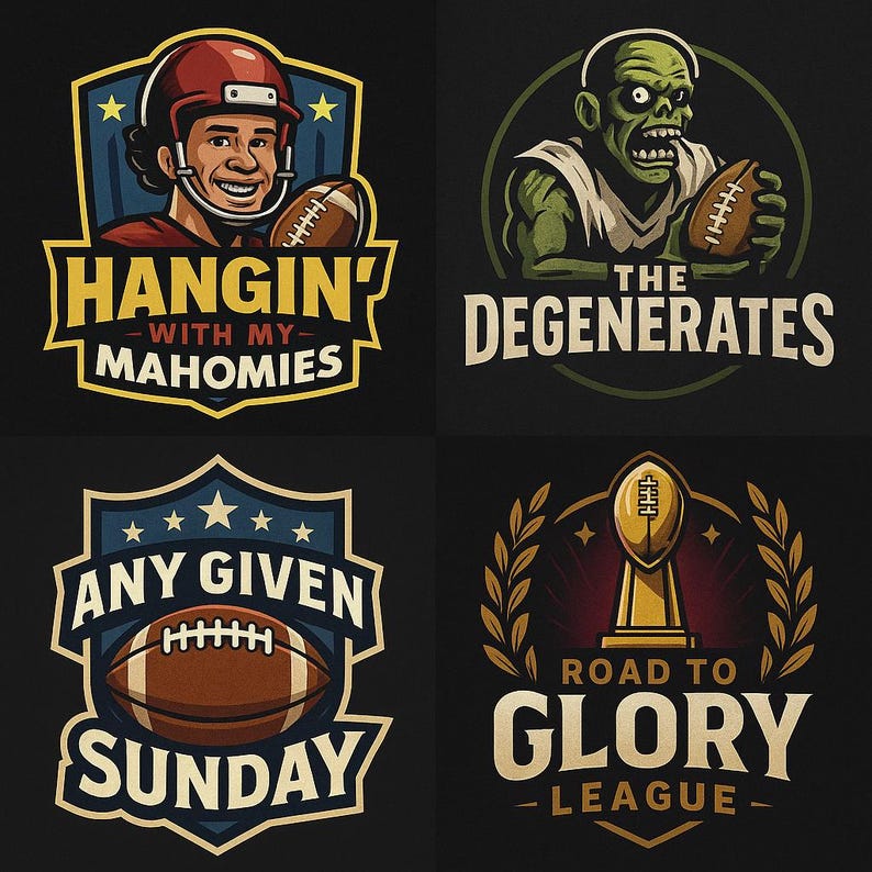 Custom Fantasy Football Team Logos – Personalized Team Identity for ...