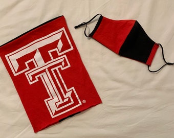 Texas Tech Face Mask - Etsy