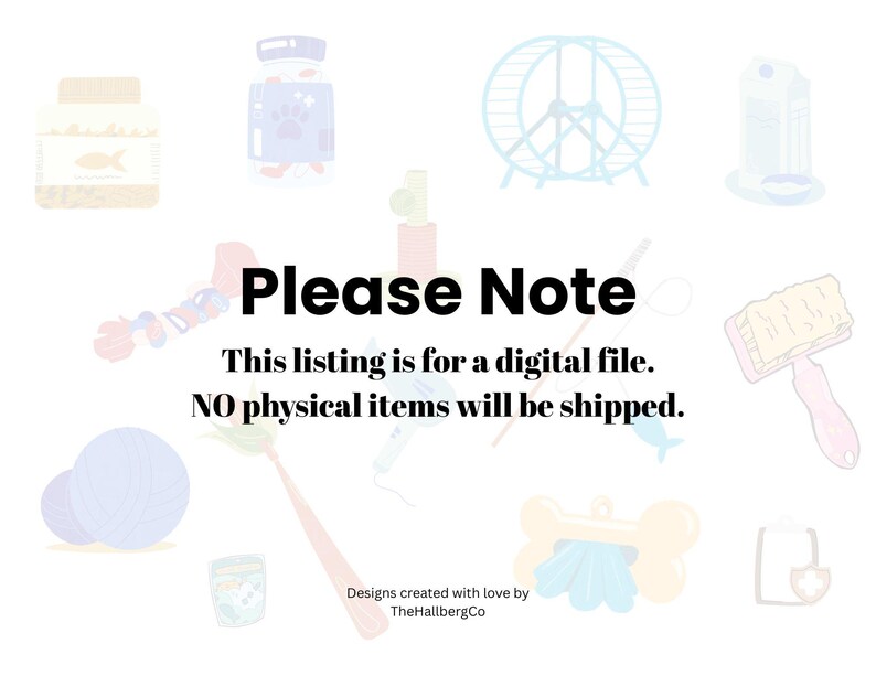 Pet Sitter Printable Guide Template | Dog Cat Care Instructions Form ...