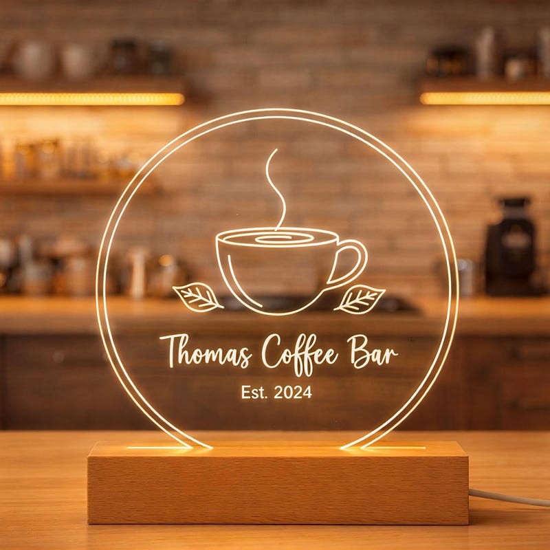 Coffee Bar Night Lights - Etsy