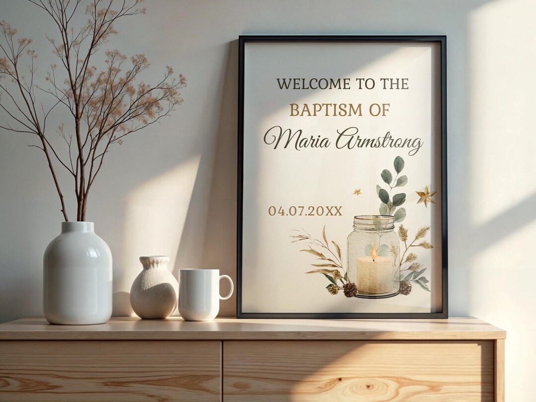 Editable Welcome Sign & Ceremony Program Set | Canva Templates | ML010 ...
