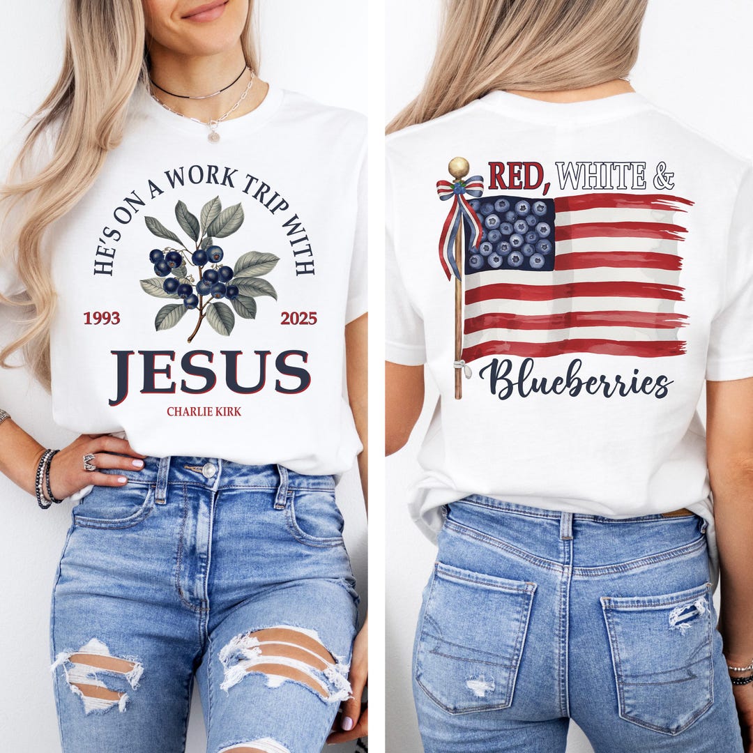 He's on a Work Trip With Jesus Christian T-shirt, Faith Based Shirt ...