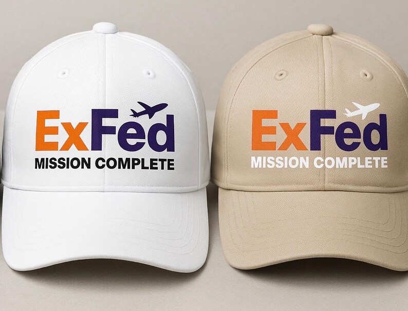 Gorra de béisbol con la misión de jubilación completada de exfederal ...