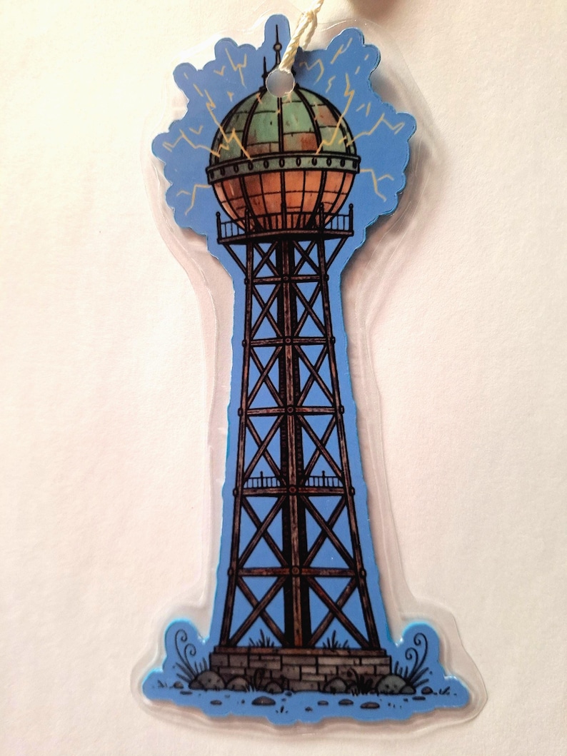 Nikola Tesla Wardenclyffe Tower Double-sided Bookmark - Etsy