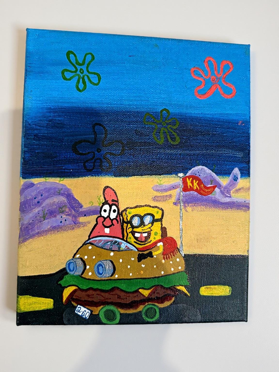 Spongebob Acrylic Painting - Etsy
