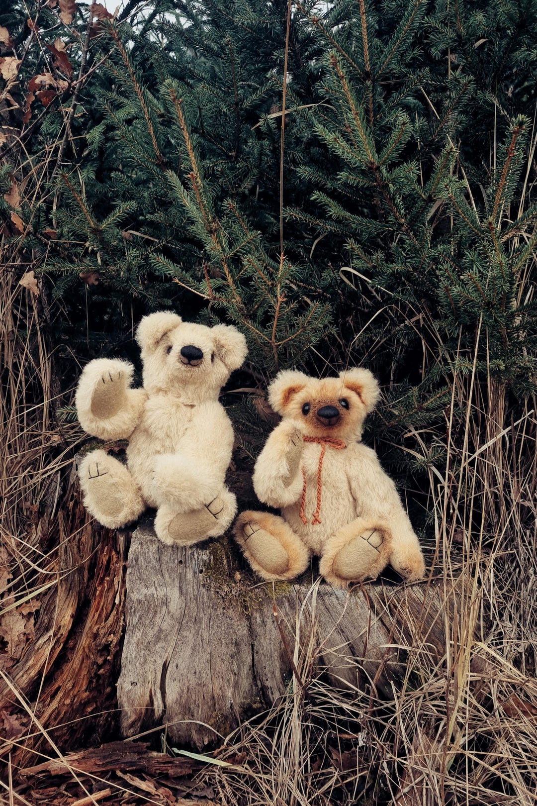 Handmade Artist Mohair Teddy Bear Gifts for Romantic Couple Bert and ...
