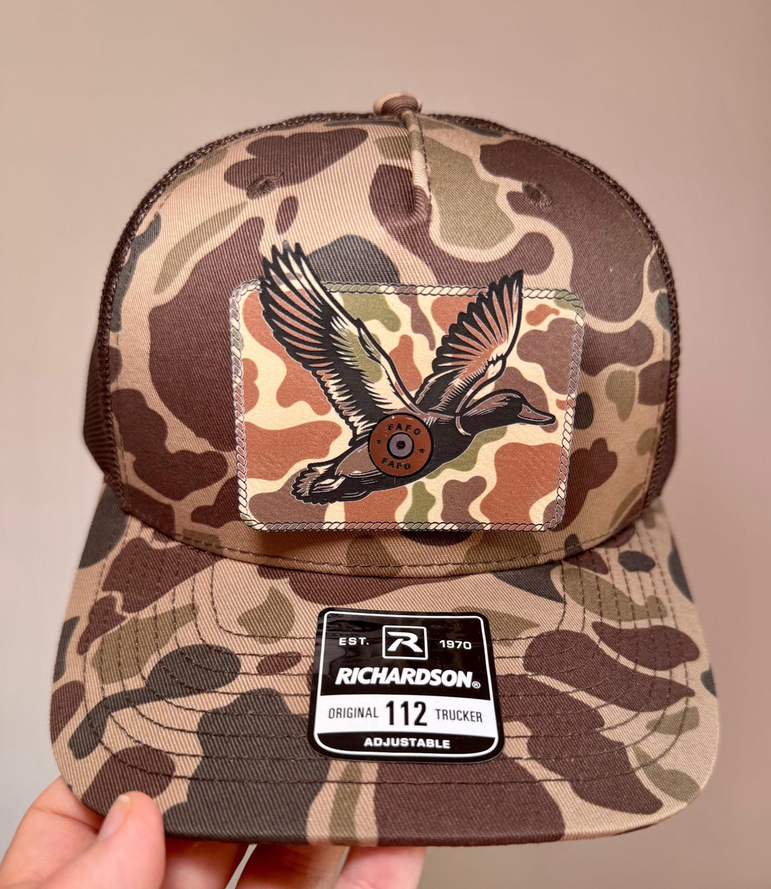 FAFO Flying Duck Camo Trucker Hat - Etsy