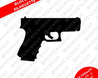 Glock Silhouette Svg | Etsy Singapore