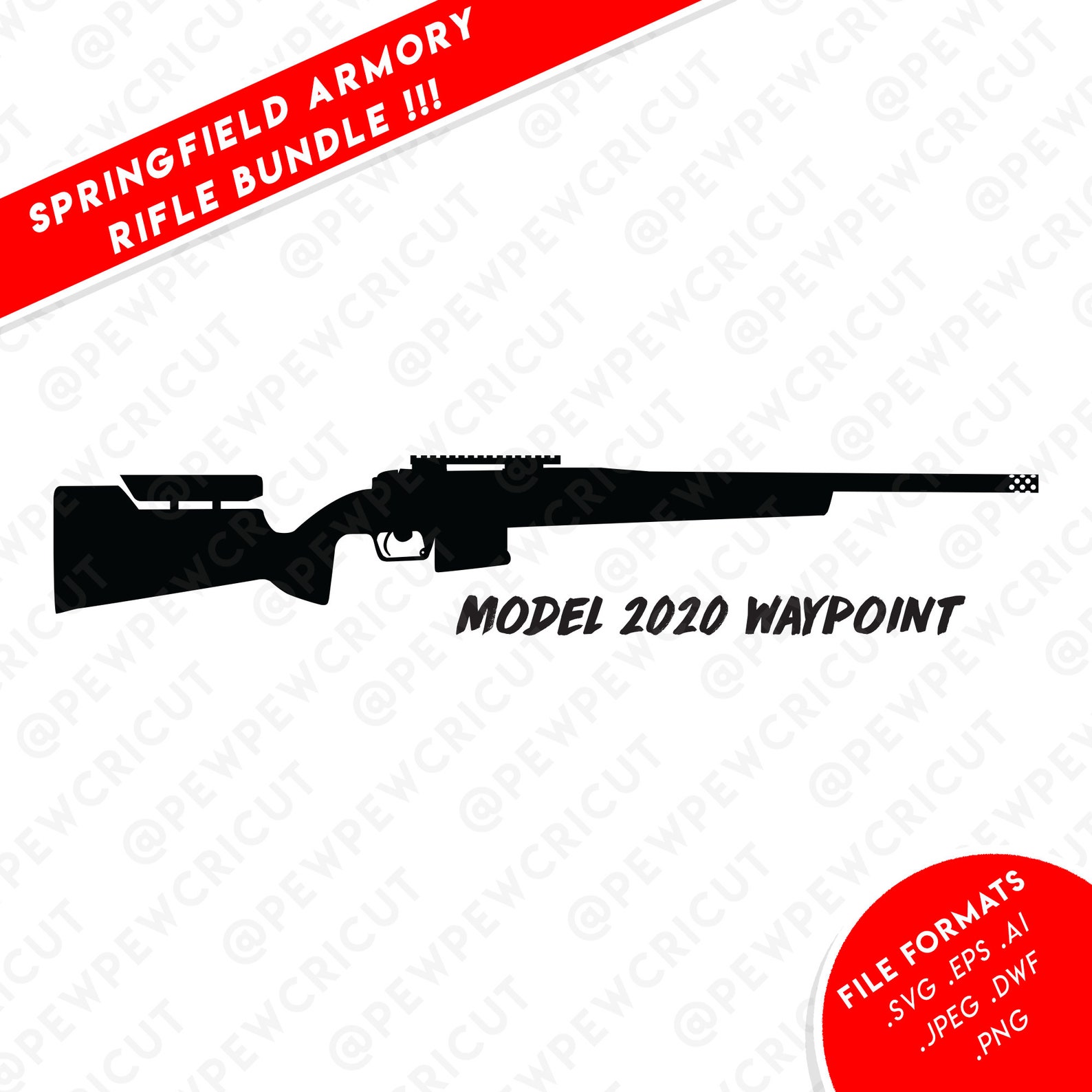 9 Gun Rifle Pack SVG Rifle Cricut Files Springfield Armory - Etsy