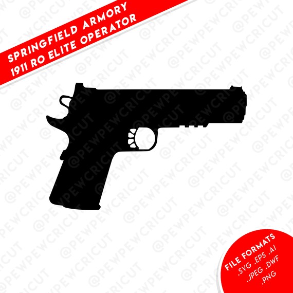 Springfield Armory 1911 RO Elite Operator SVG Gun Cricut - Etsy