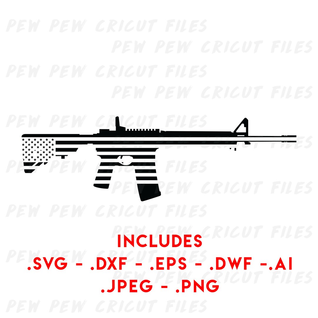 Saint AR15 USA SVG - Cricut Files - Springfield Armory Silhouettes - 5. ...