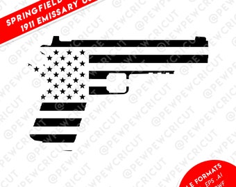 Springfield Armory Hellcat USA SVG Gun Cricut Files | Etsy