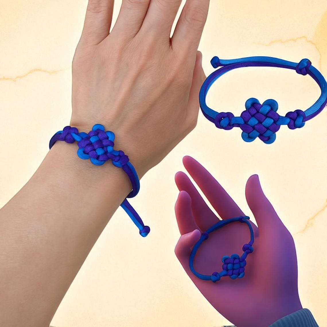 Kpop Demon Hunters Rumi Jinu Bracelet Diy Cosplay Cord Chinese Knot