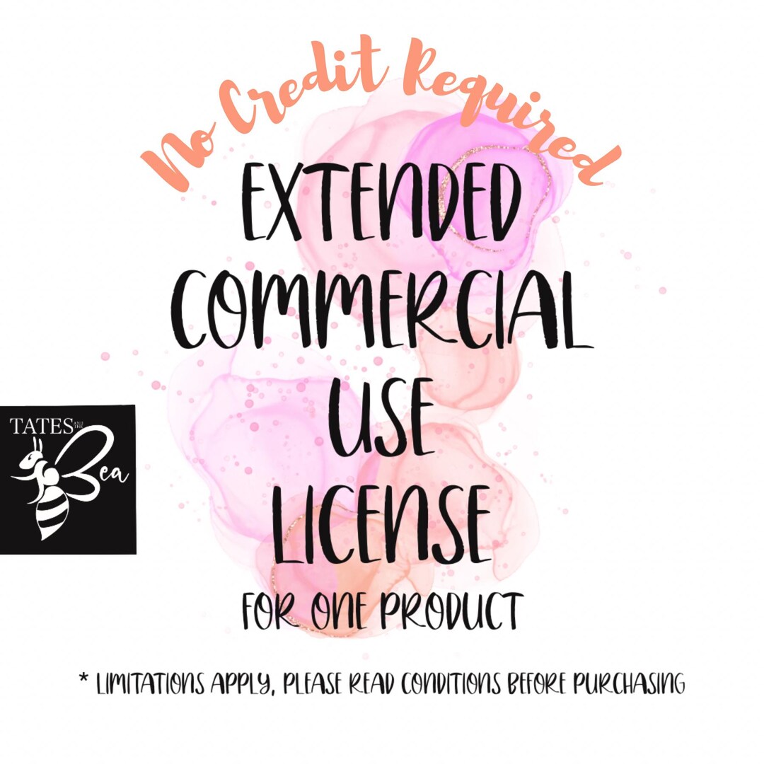 Extended Commercial Use License - for 1 Clipart Set | for Tates and the ...