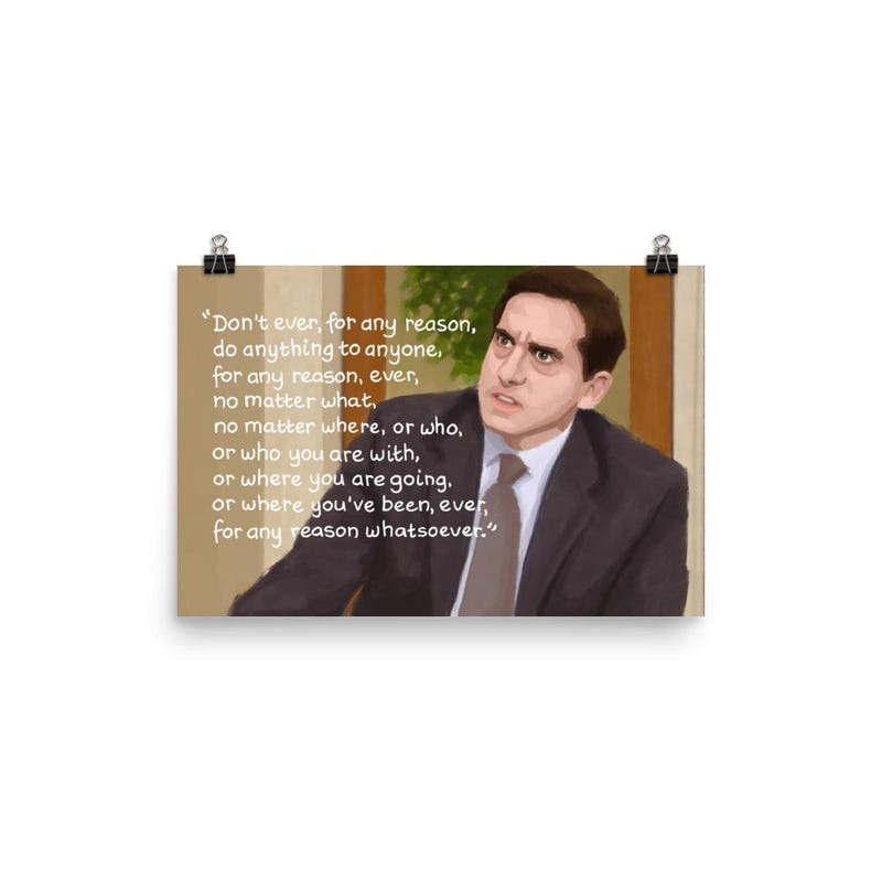 Michael Scott Poster - Etsy