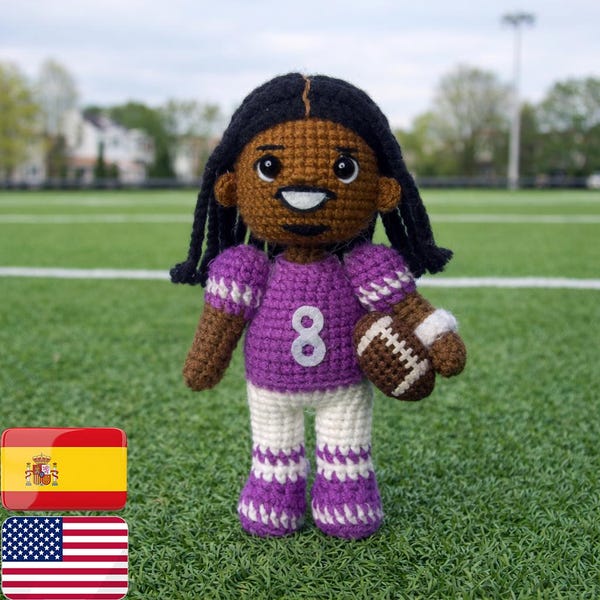Nfl Players Crochet - Etsy UK