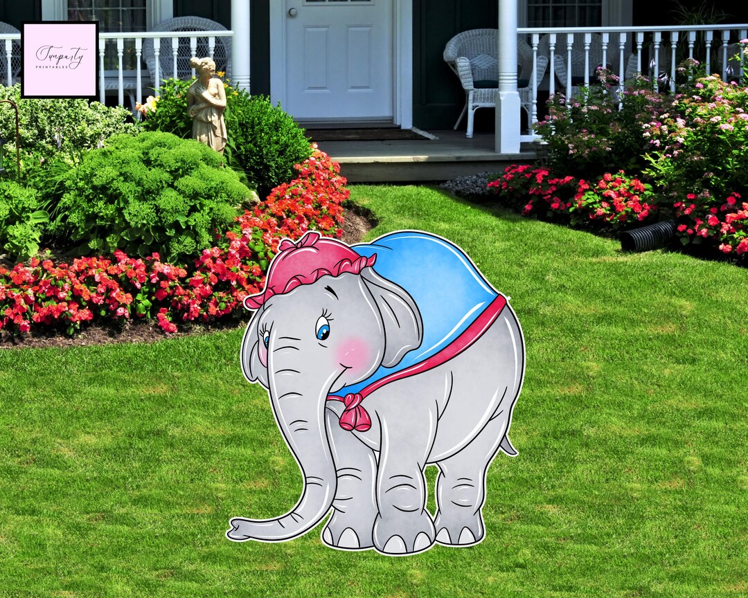 Dumbo Cutout Standee, Birthday Party Decor (digital Download) - Etsy