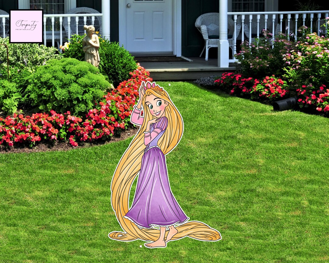 Rapunzel Birthday Party Cutout Props, Backdrop Decor (digital Download ...