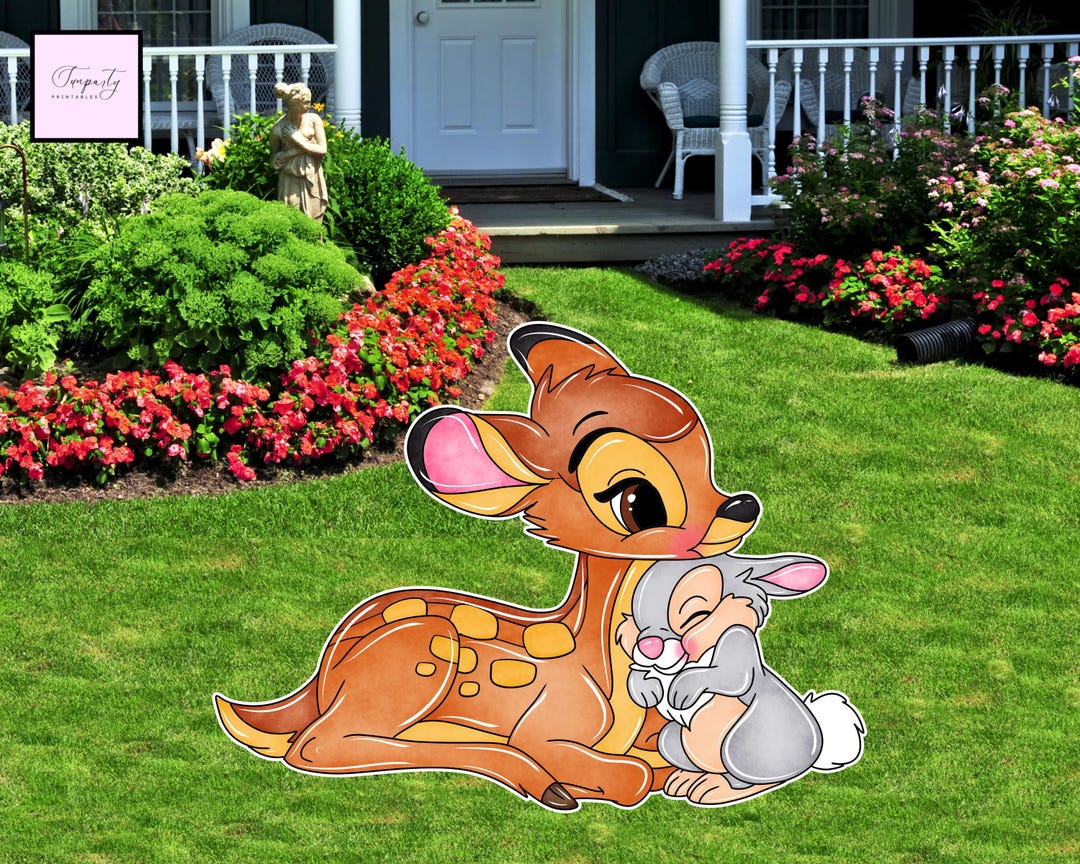 Bambi and Thumper Cutout, Birthday Party Decor (digital Download) - Etsy