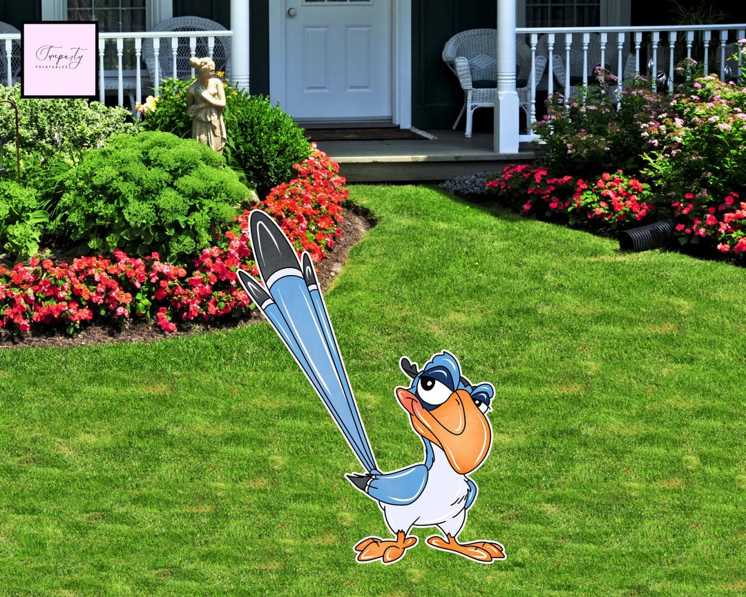 Zazu Lion King Cutout, Birthday Party Decor (digital Download) - Etsy