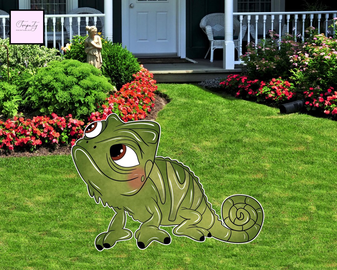 Pascal Tangled Cutout, Birthday Party Decoration (digital Download) - Etsy