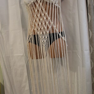Macramé Cover Up, Burning Man Festival, Costume Dress, Fishnet . - Etsy
