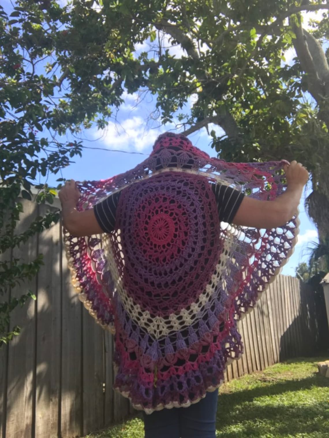 Circular Crochet Mandala Jacket Vest | Etsy
