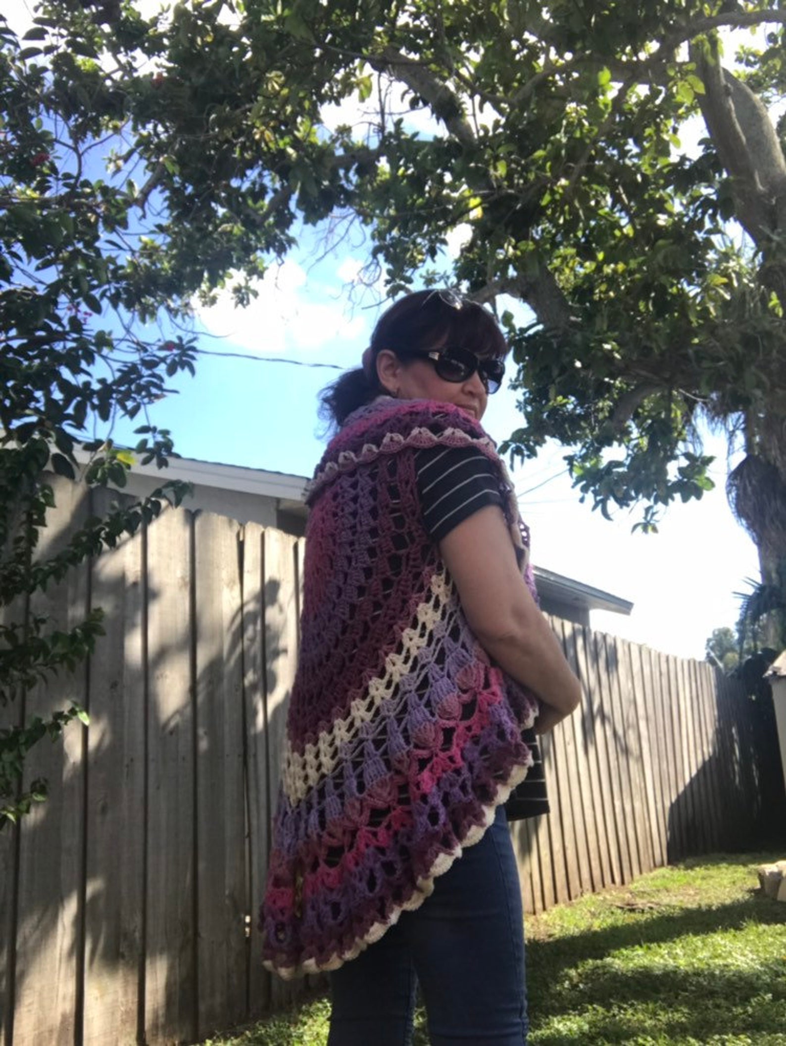 Circular Crochet Mandala Jacket Vest | Etsy