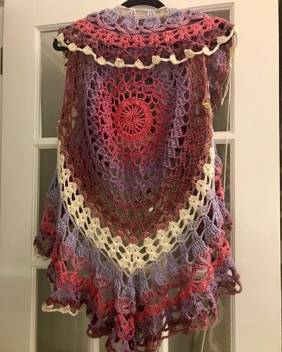 Circular Crochet Mandala Jacket Vest | Etsy