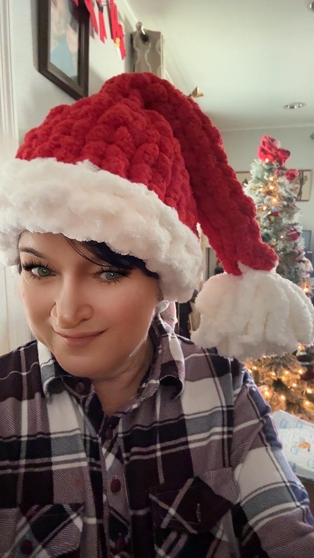 Gumbo Chunky Santa Hat Handmade. - Etsy