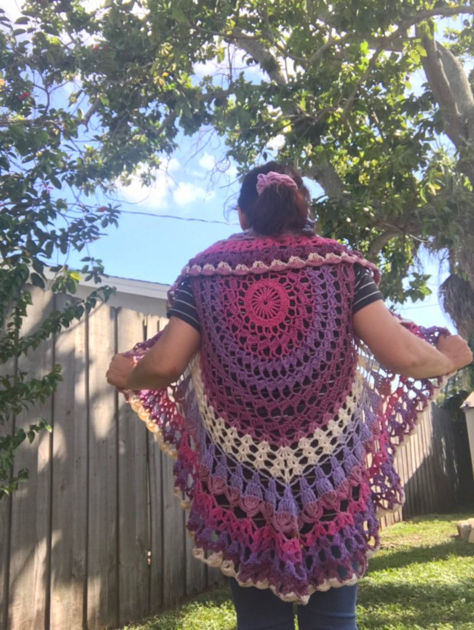 Circular Crochet Mandala Jacket Vest - Etsy