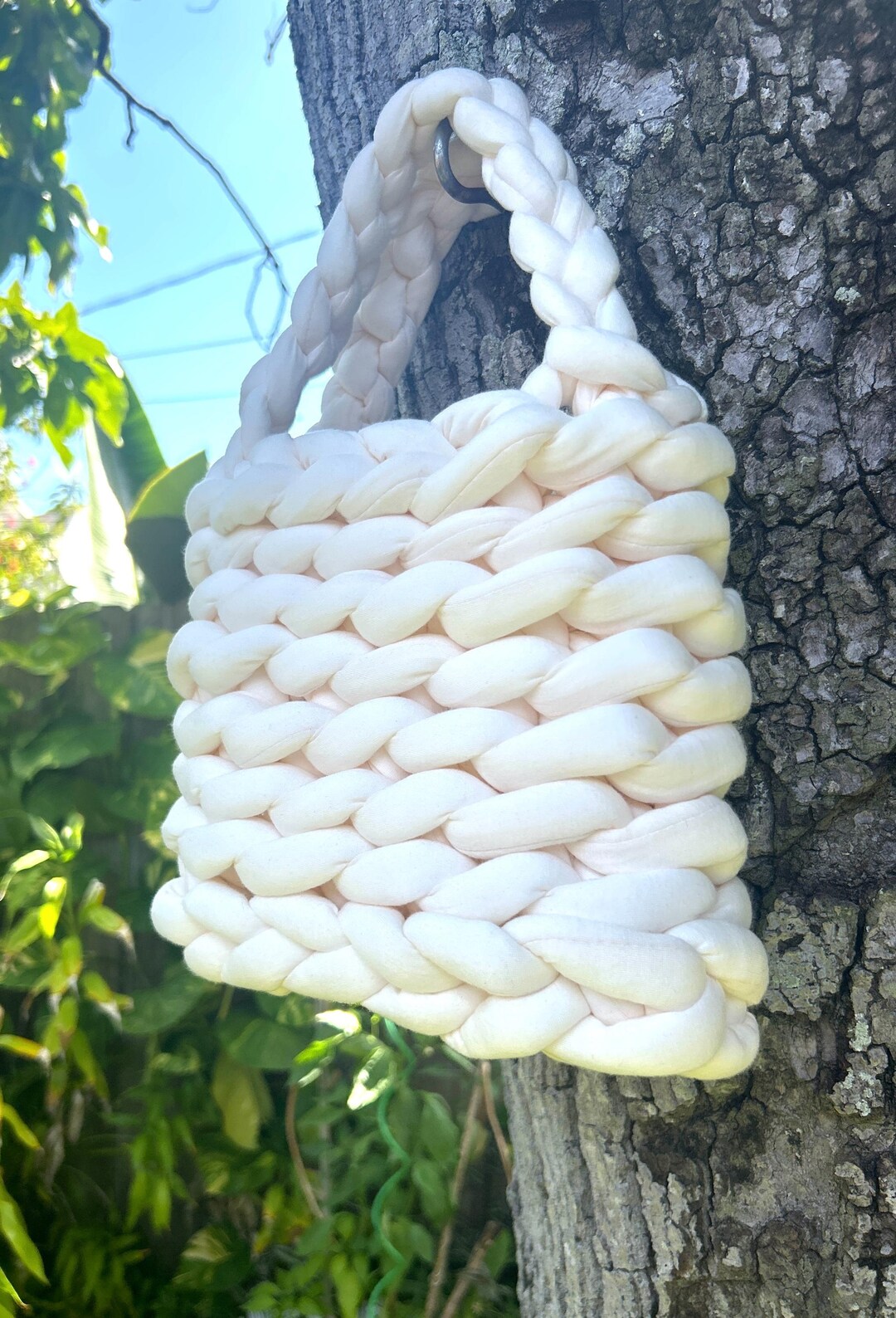 Chunky Knit Shoulder Bag Handmade for Style and Function - Etsy