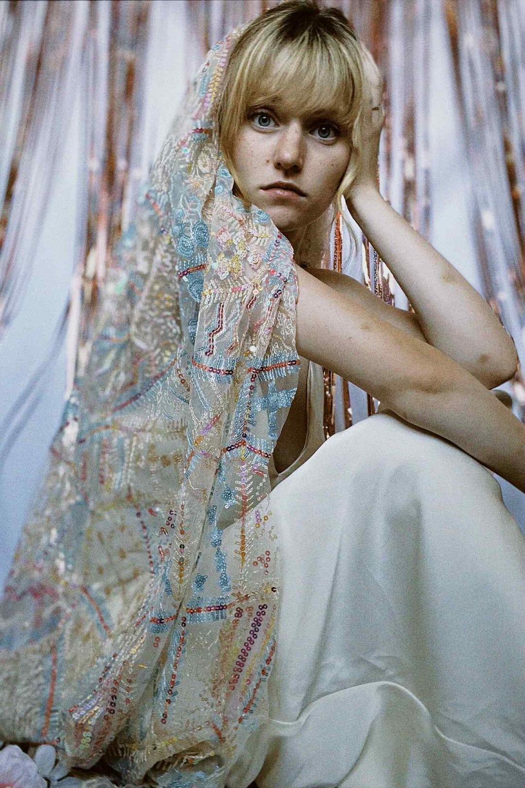 Sparkle Queen - Colourful Sequin Wedding Veil for Bold, Vegas and Non ...