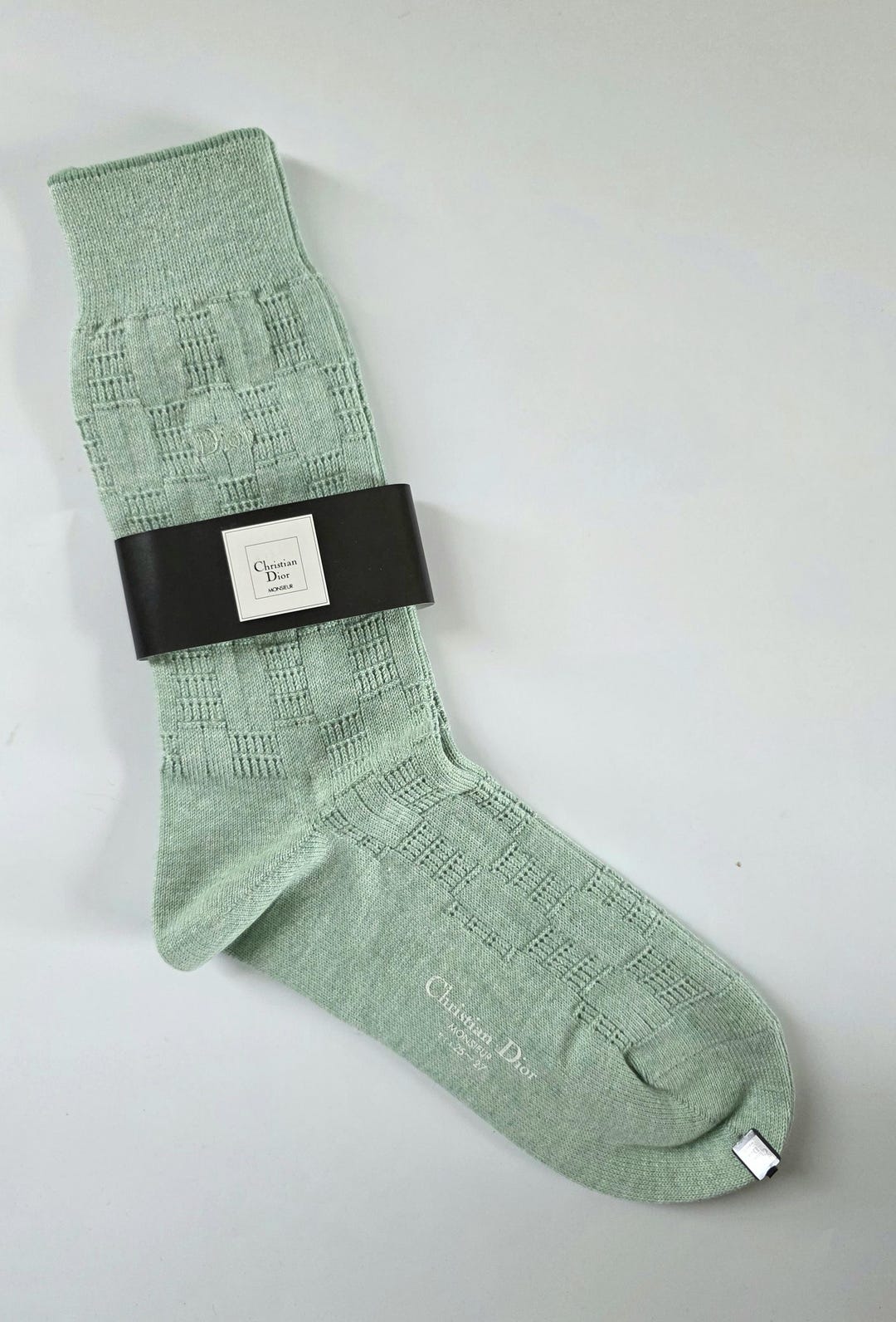 Vintage Christian Dior Mint Green Socks – Authentic Designer Hosiery ...