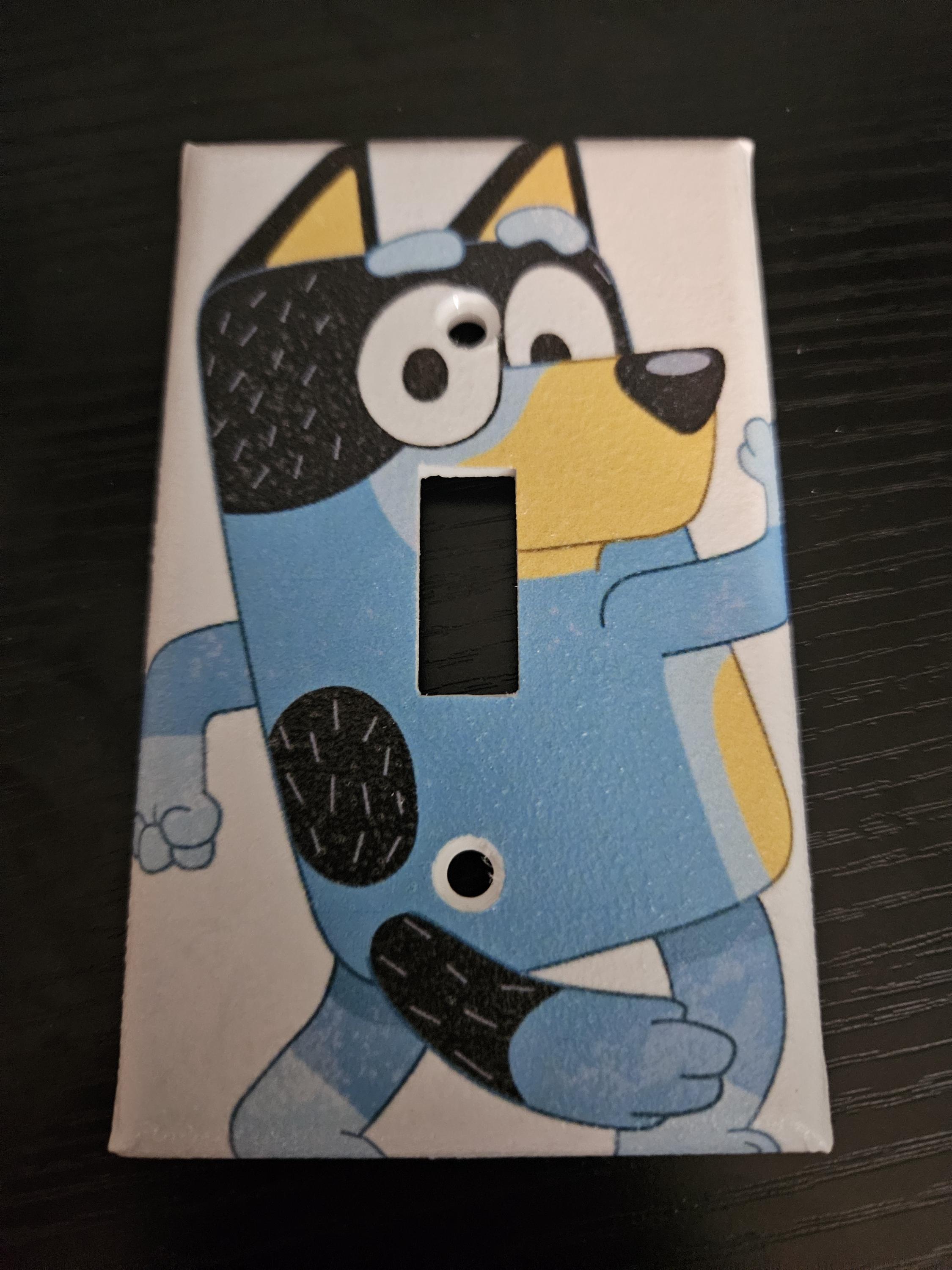 Bluey the Dog Print Decoupage Light Switch Cover More Options Available ...