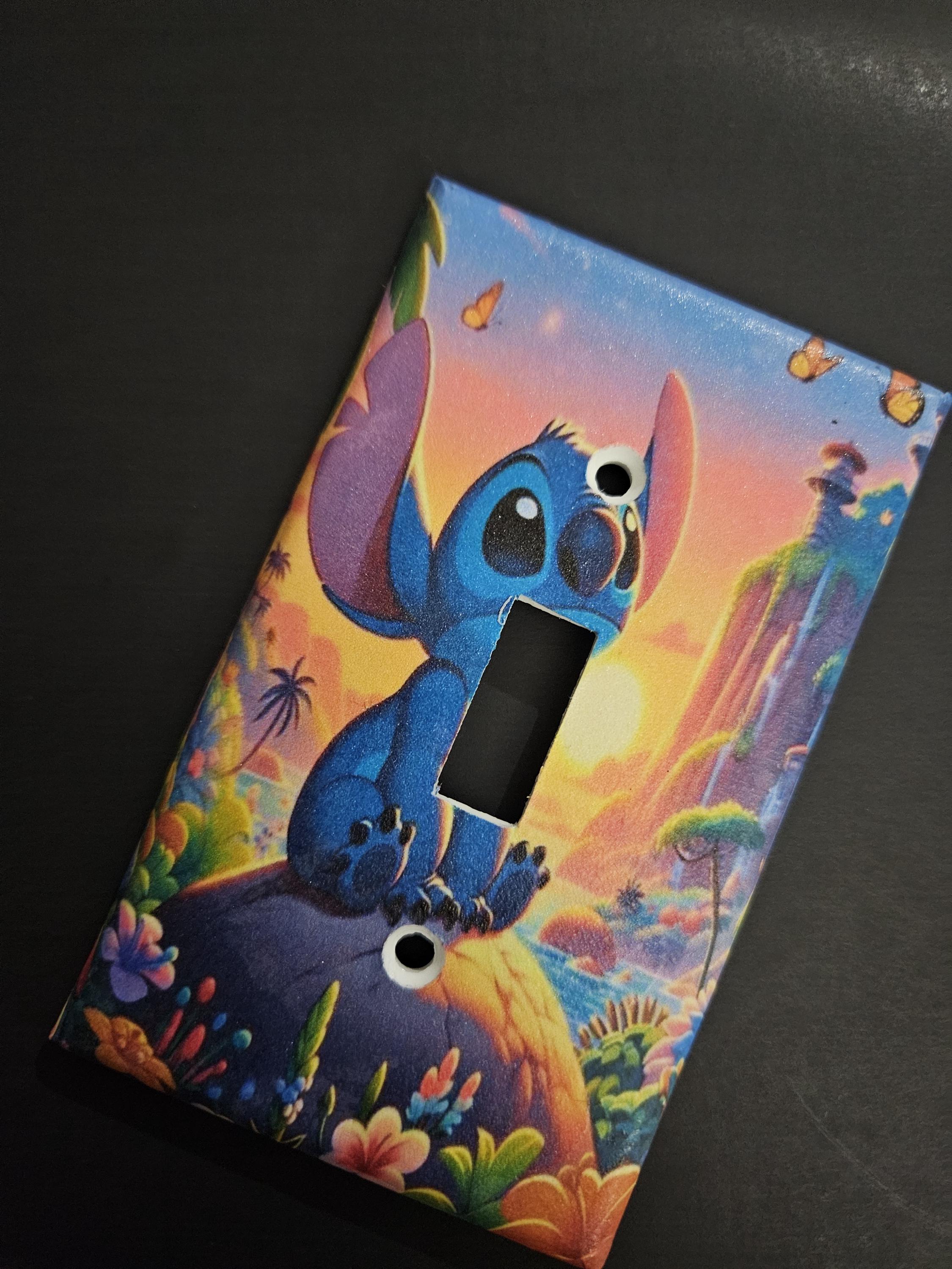 STITCH Print Decoupaged Light Switch Cover More Options Available ...