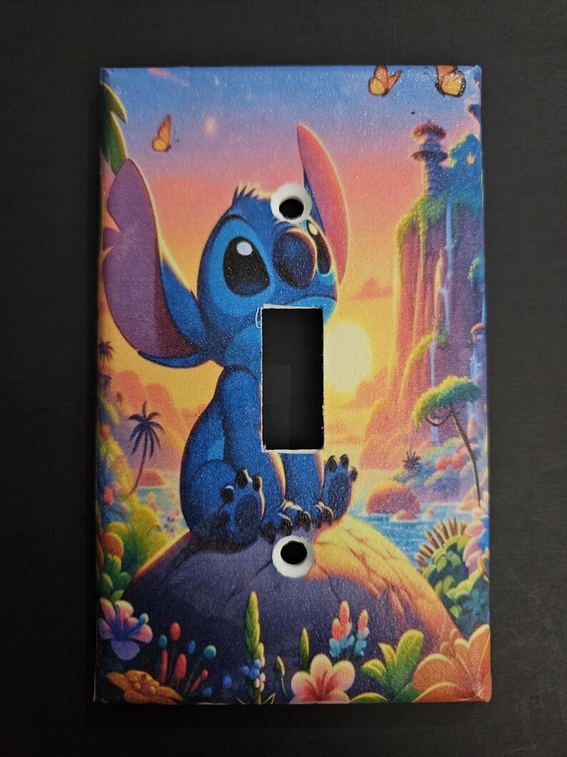 STITCH Print Decoupaged Light Switch Cover More Options Available ...