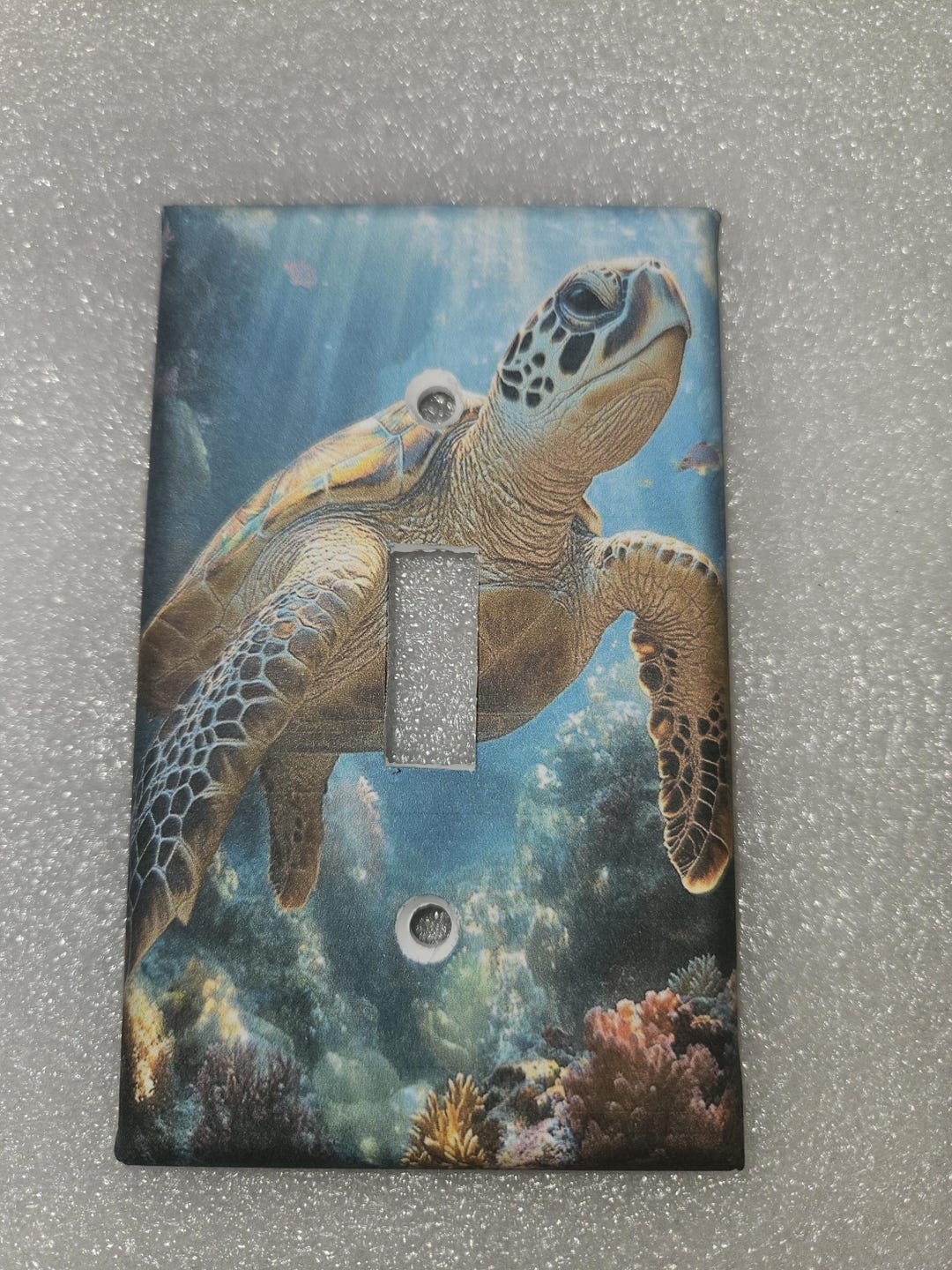 SEA TURTLE Print Decoupaged Light Switch Cover More Options Available ...
