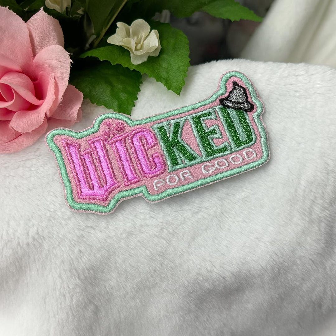 Wicked for Good Embroidery Patch Appliqué Iron on Yin Yang Design ...