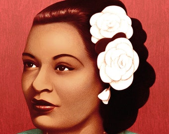 Billie Holiday Color Block Print - Etsy