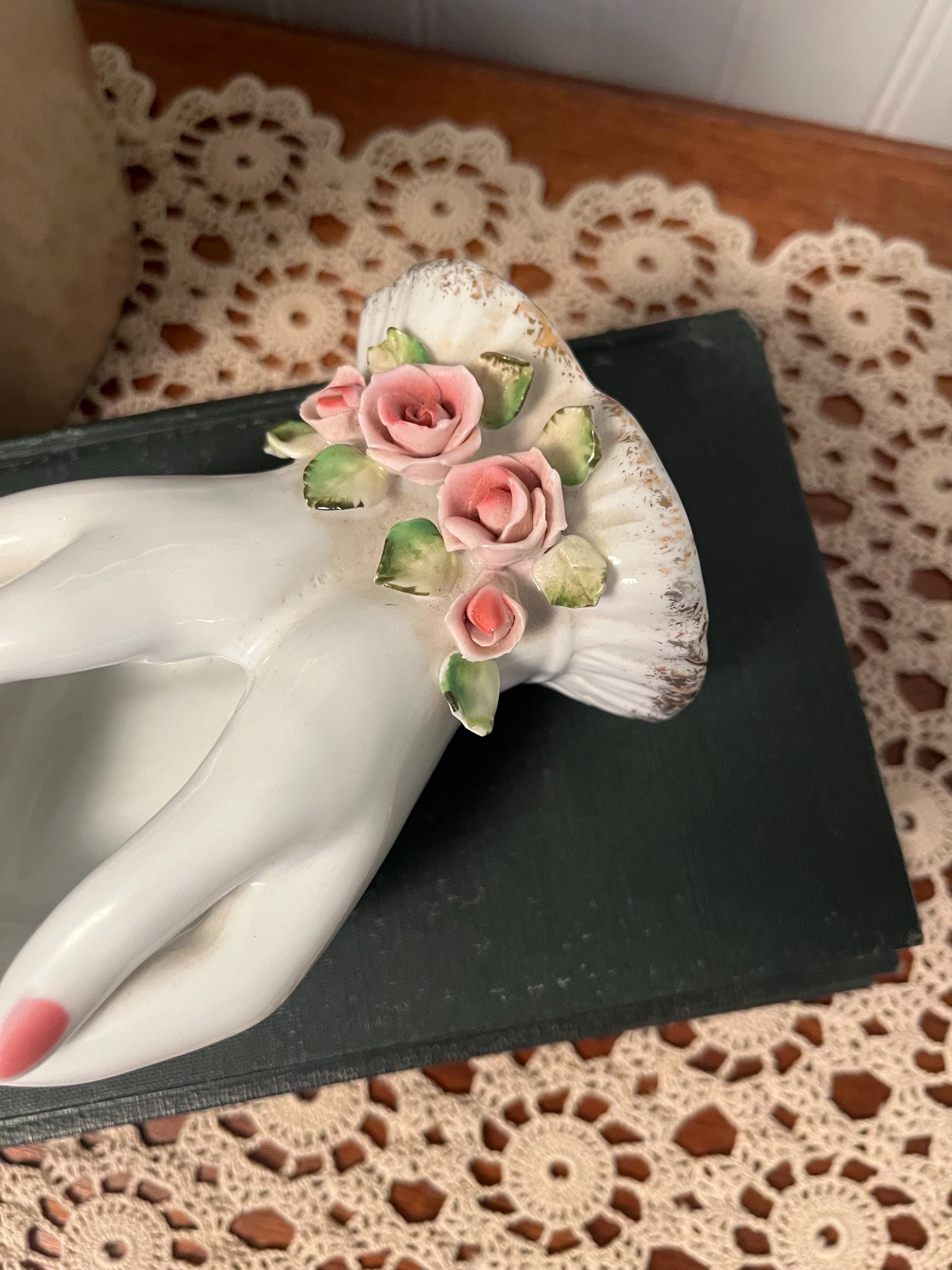 Vintage MCM Lefton China Hand-painted Porcelain Hands Dish - Etsy