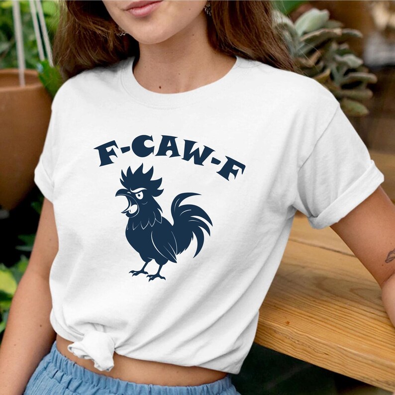 Funny Chicken F-CAW-F SVG Bundle, Sarcastic Rooster Clipart (digital ...