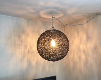 Sphere lighting fixture Globe hanging light. Modern pendant