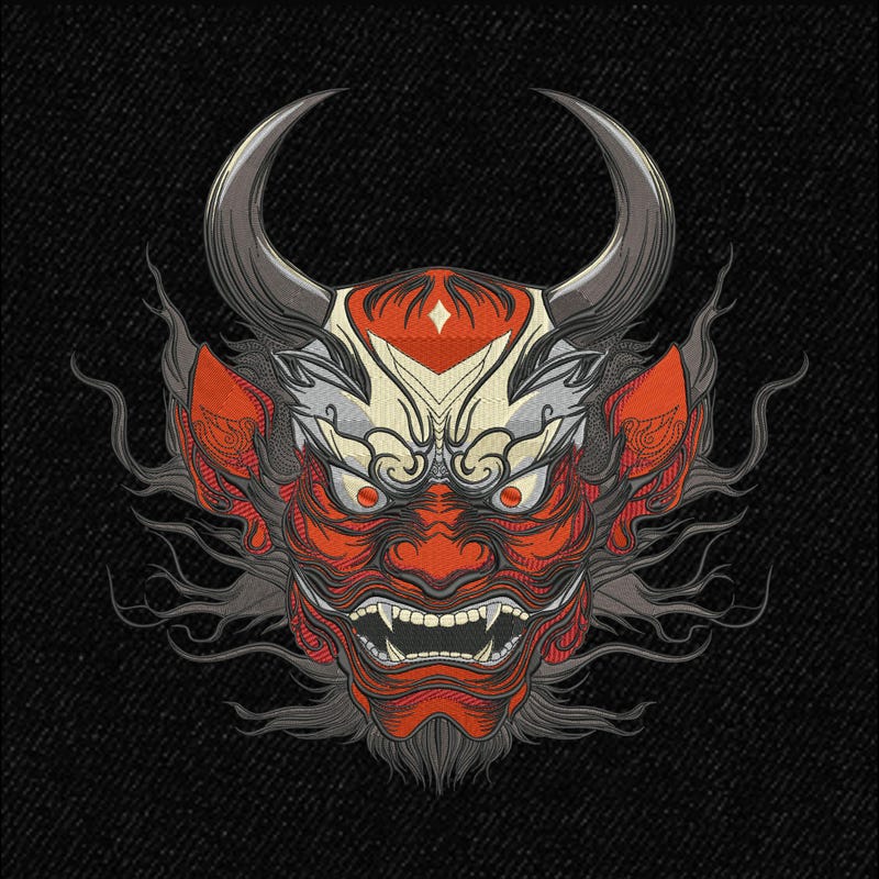Patch Oni Mask - Etsy