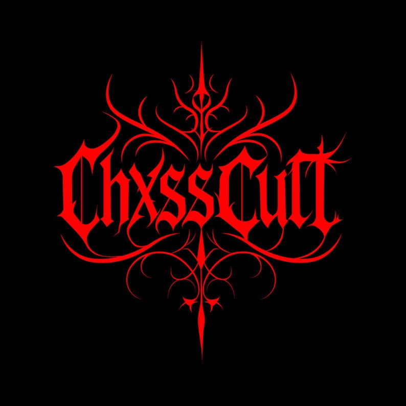Gothic Skull Embroidery Design File – Large Back Patch PES DST, Neon ...