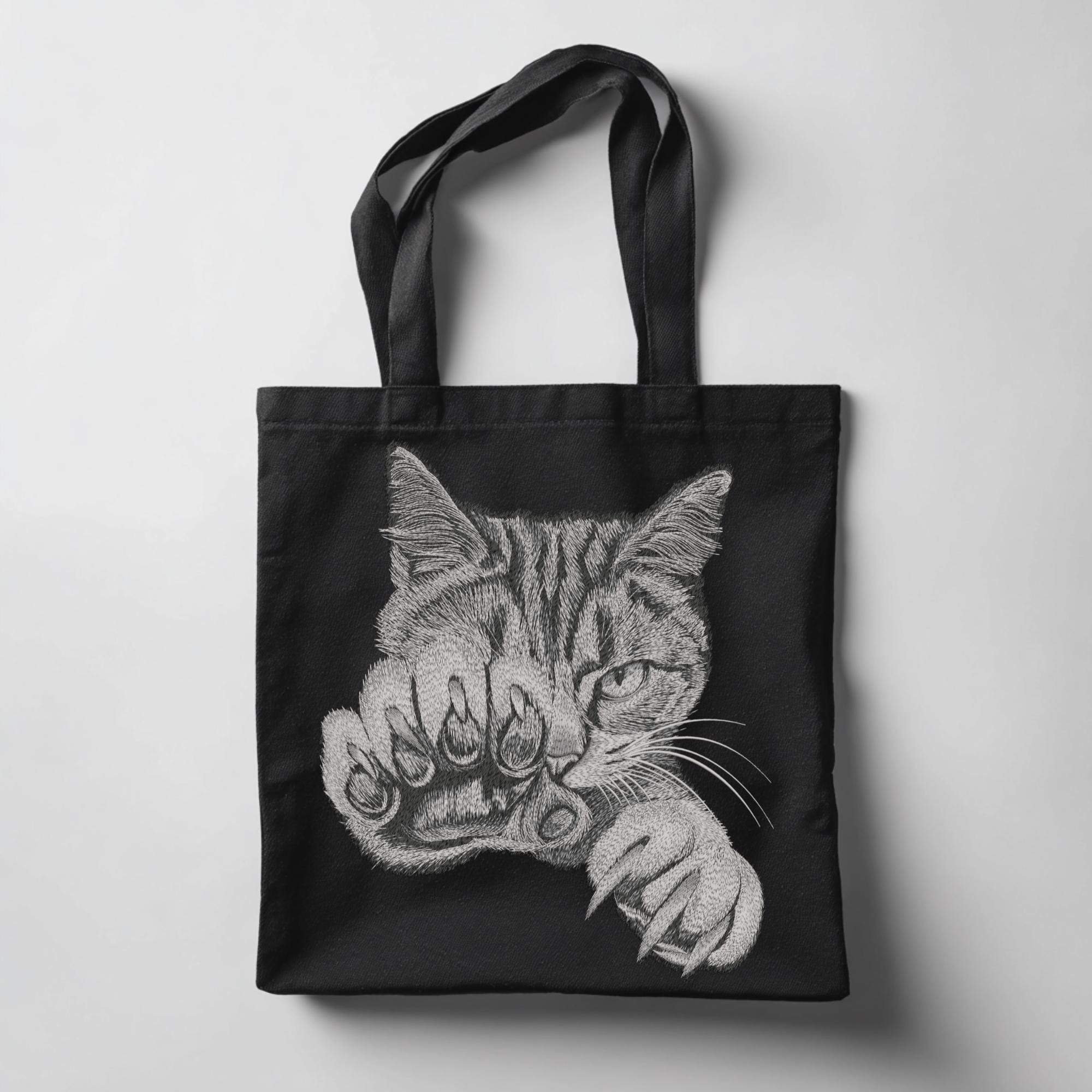 Realistic Cat Claw Embroidery Design – Feline Paw Attack Pattern ...