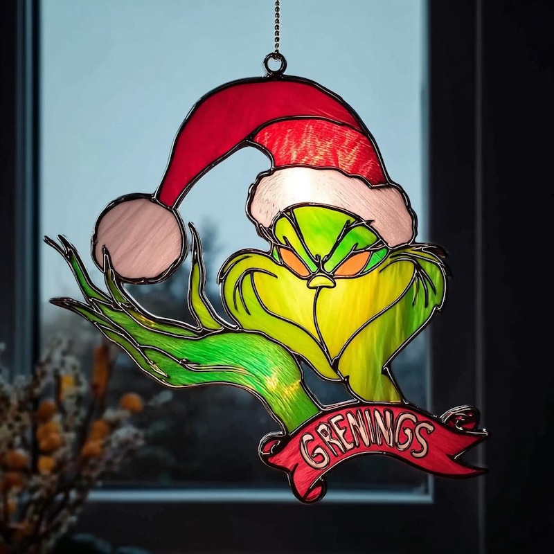 Grinch Window Decor - Etsy