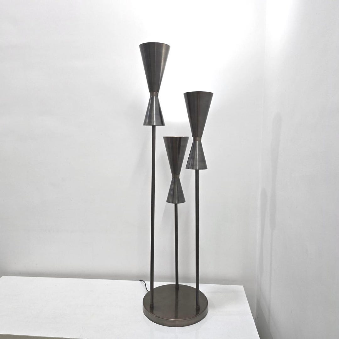 Mid-century Modern Triple Cone Table Lamp Desk Light – Industrial Raw ...